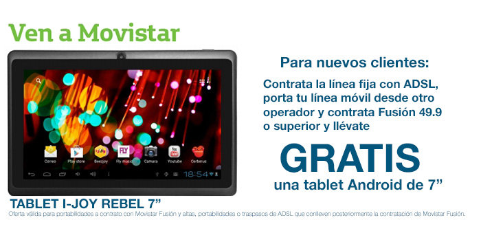 Jovitel Ven a Movistar y consigue una tablet gratis. Descubre Movistar ...